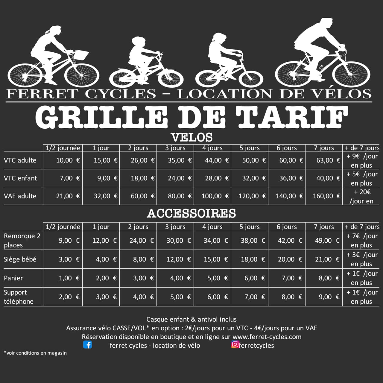 Ferret Cycles | Location de vélo à La Vigne, Lège-Cap Ferret